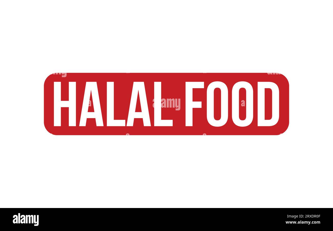Red Halal Food Rubber Stamp Seal Vector Stock Vector Image & Art - Alamy