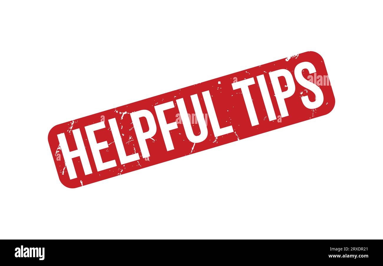 Helpful tips stamp hi-res stock photography and images - Alamy