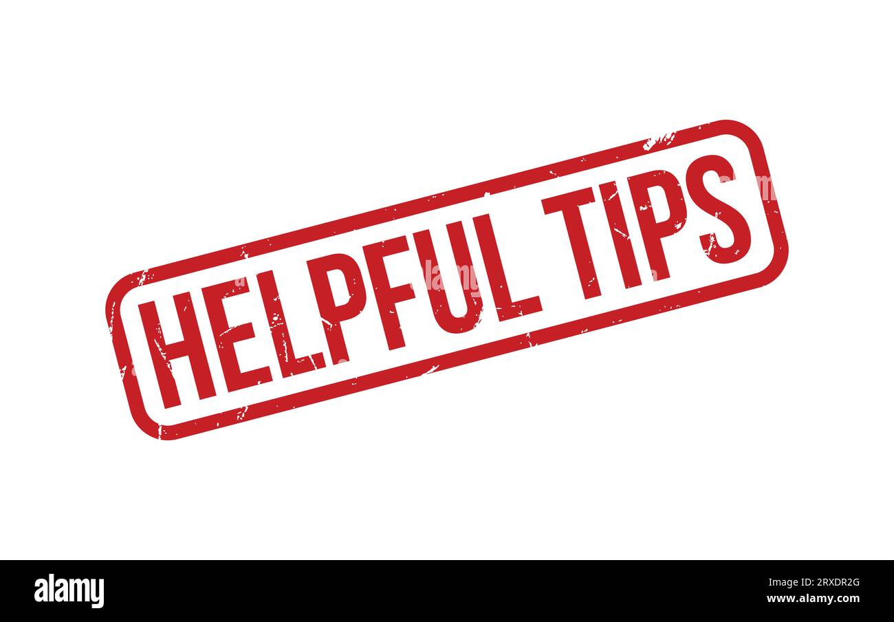 Red Helpful Tips Rubber Stamp Seal Vector Stock Vector Image & Art - Alamy