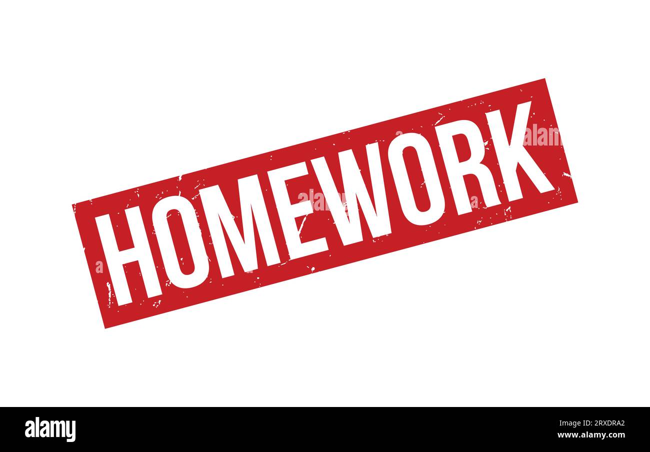 Homework Rubber Stamp Seal Vector Stock Vector Image & Art - Alamy