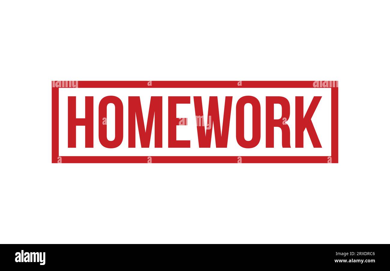 Homework stamp hi-res stock photography and images - Alamy