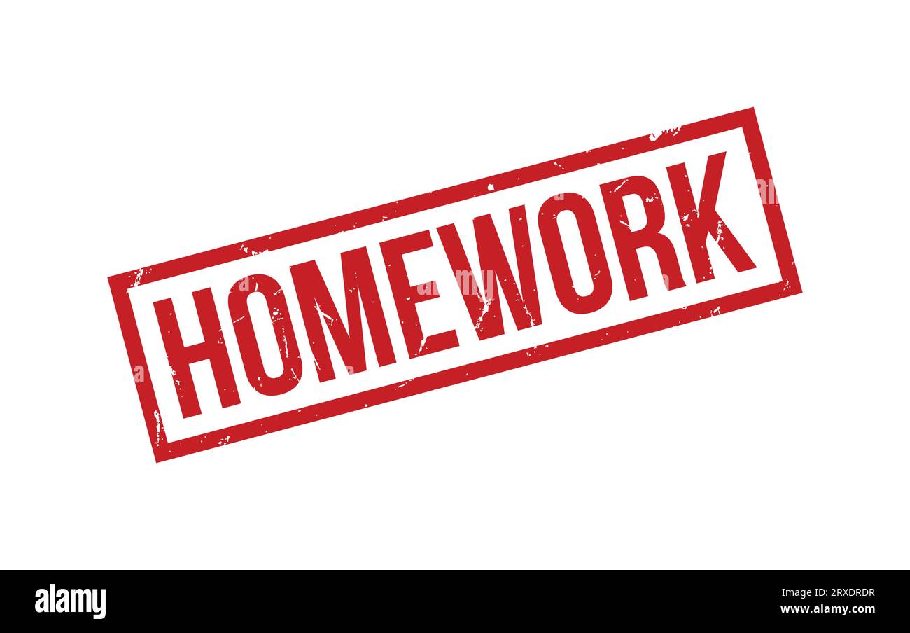 Red Homework Rubber Stamp Seal Vector Stock Vector Image & Art - Alamy