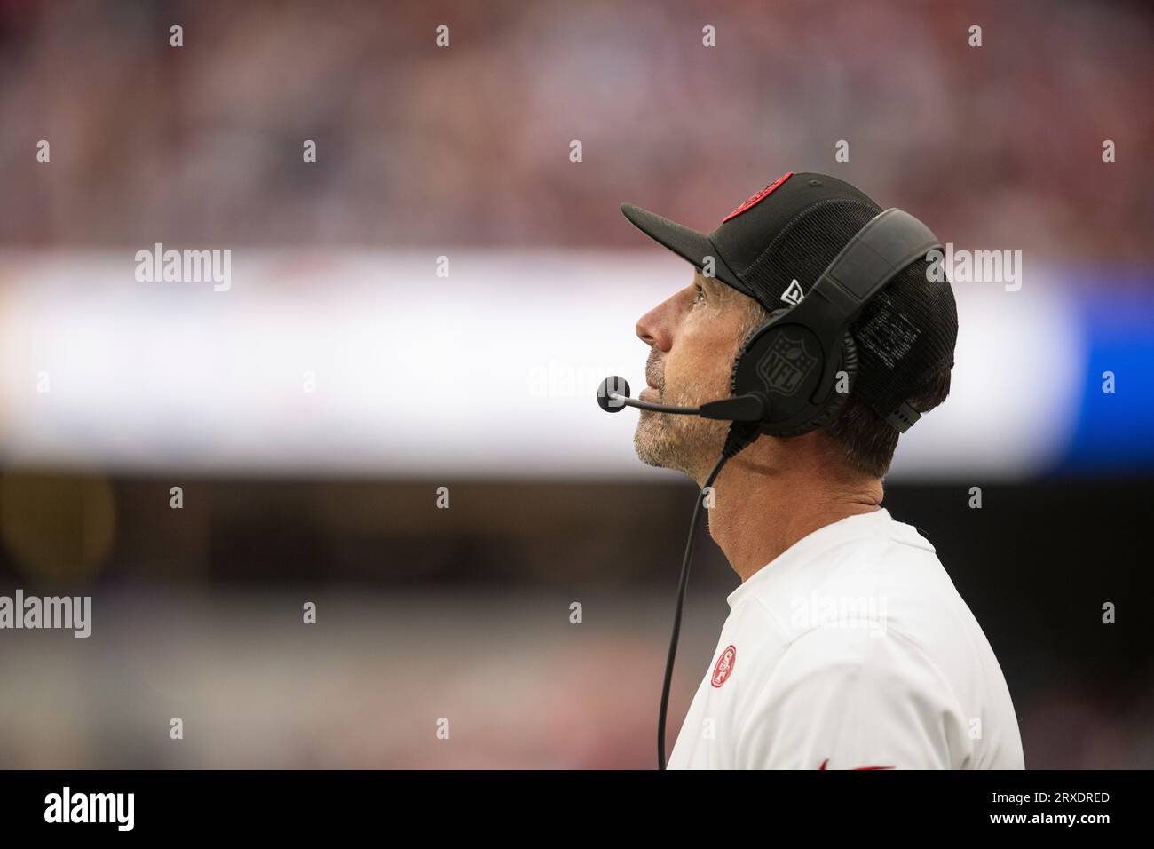 San Francisco 49ers head coach Kyle Shanahan during an NFL football ...