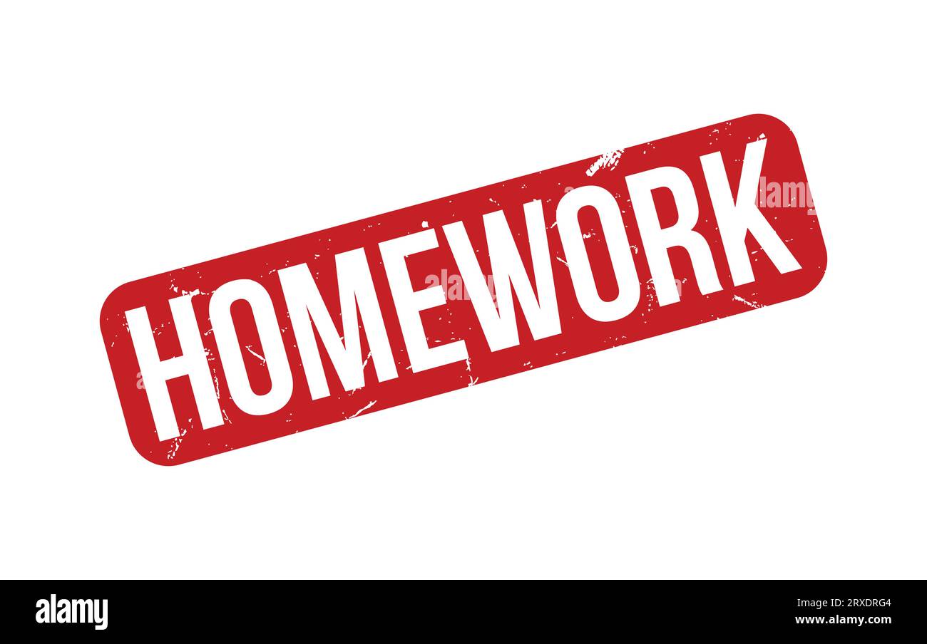 Homework rubber grunge stamp seal vector Stock Vector Image & Art - Alamy