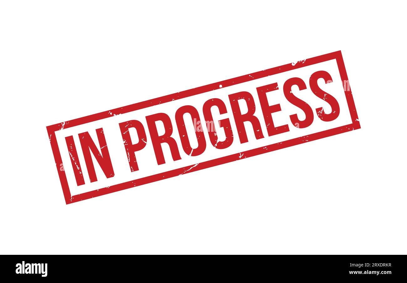 Red In Progress Rubber Stamp Seal Vector Stock Vector Image & Art - Alamy