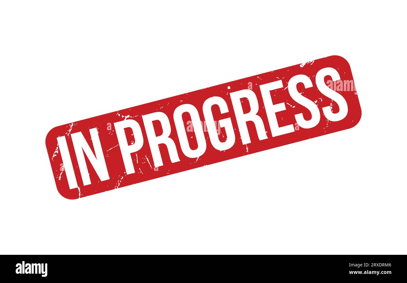 In Progress rubber grunge stamp seal vector Stock Vector Image & Art ...