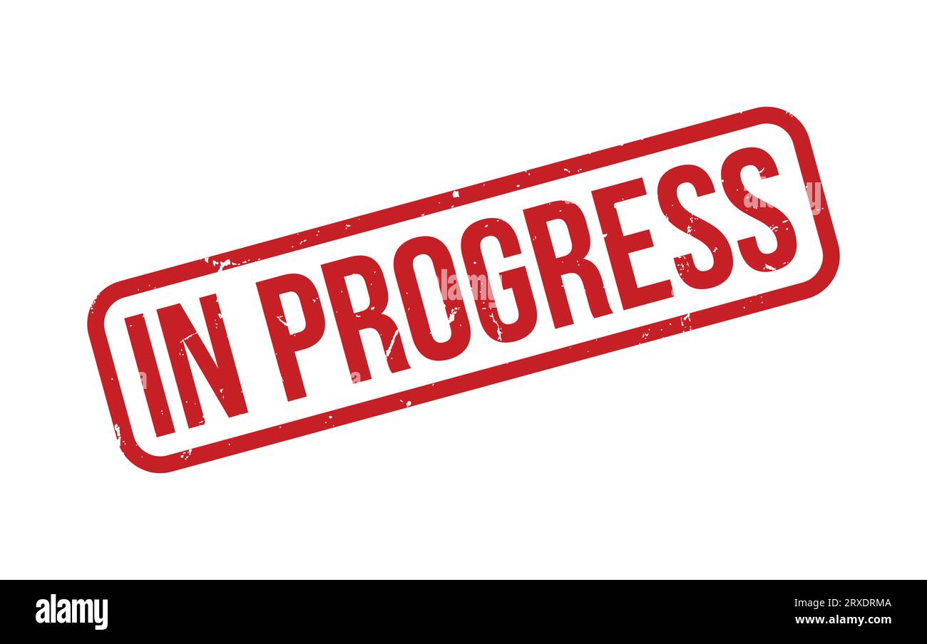 Red In Progress Rubber Stamp Seal Vector Stock Vector Image & Art - Alamy