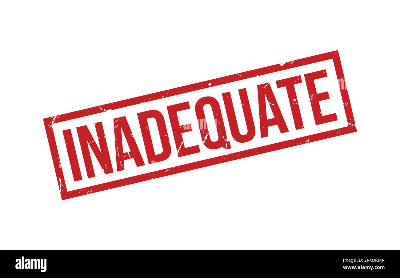 Red Inadequate Rubber Stamp Seal Vector Stock Vector Image & Art - Alamy
