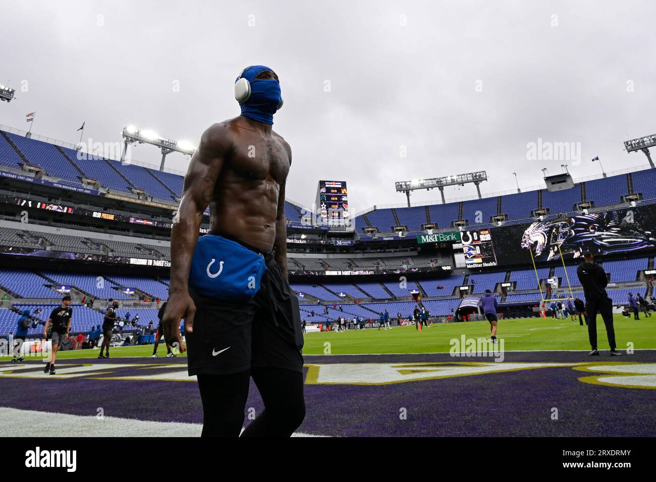 Indianapolis Colts cornerback Tony Brown (38) walks on the field during ...