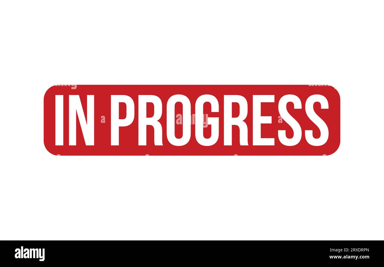 Red In Progress Rubber Stamp Seal Vector Stock Vector Image & Art - Alamy