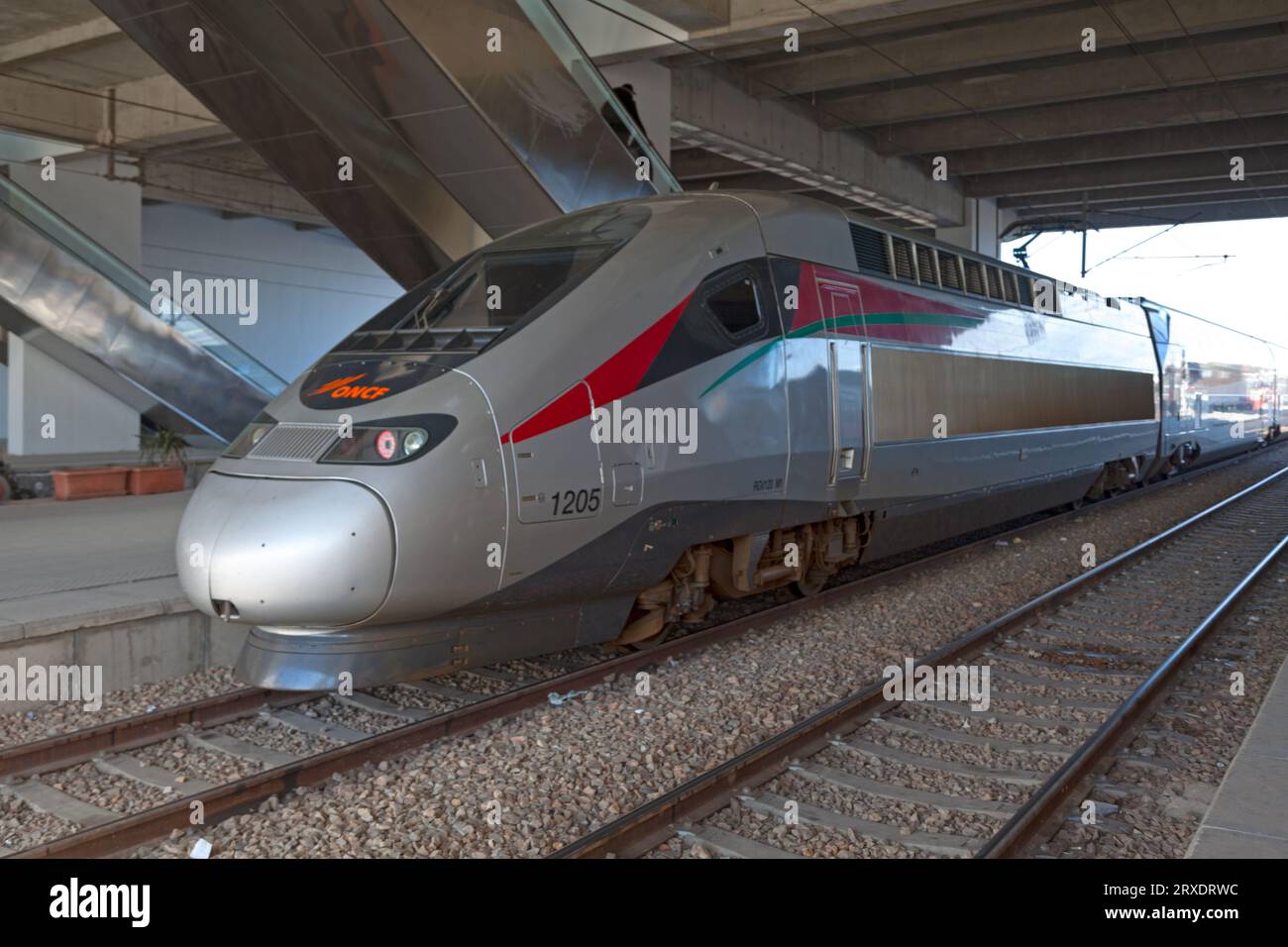 Casablanca, Morocco - January 17 2018: High speed train operated by the ...