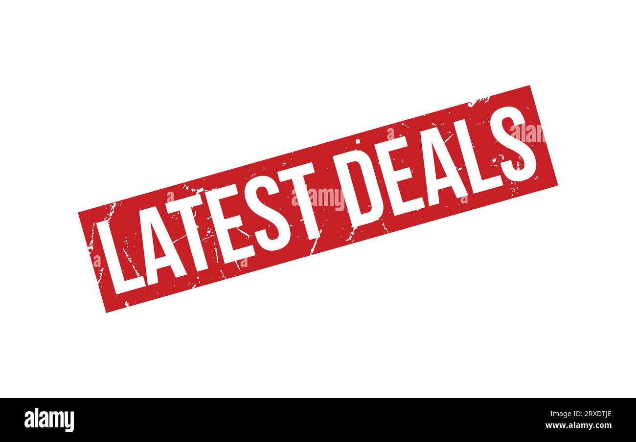 Latest Deals Rubber Stamp Seal Vector Stock Vector Image & Art - Alamy