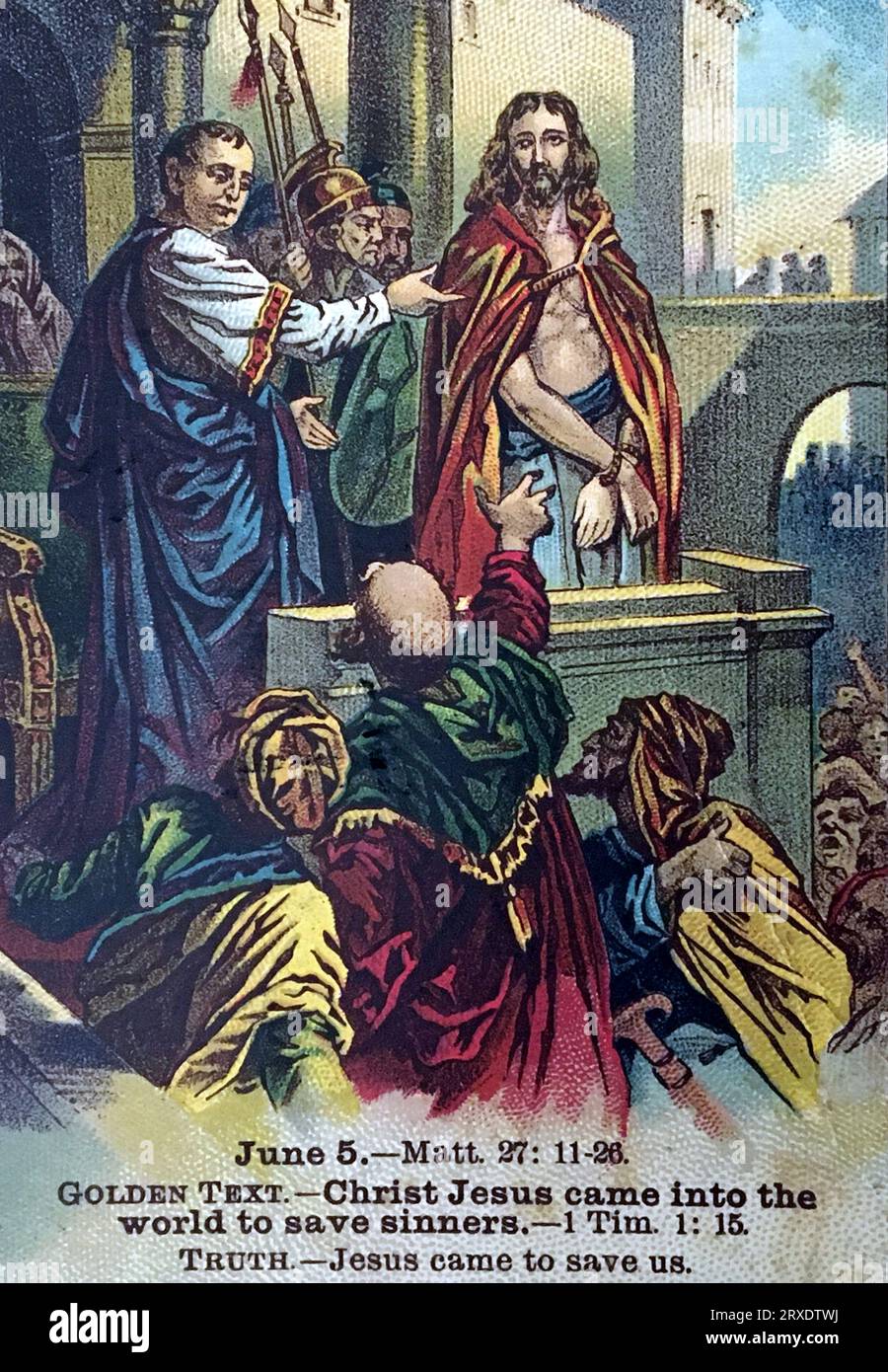 Jesus came into the world to save sinners: Bible card art of Jesus in ...