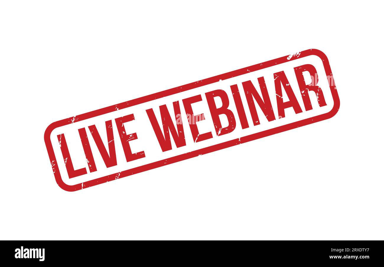 Live Webinar Rubber Stamp Seal Vector Stock Vector Image & Art - Alamy