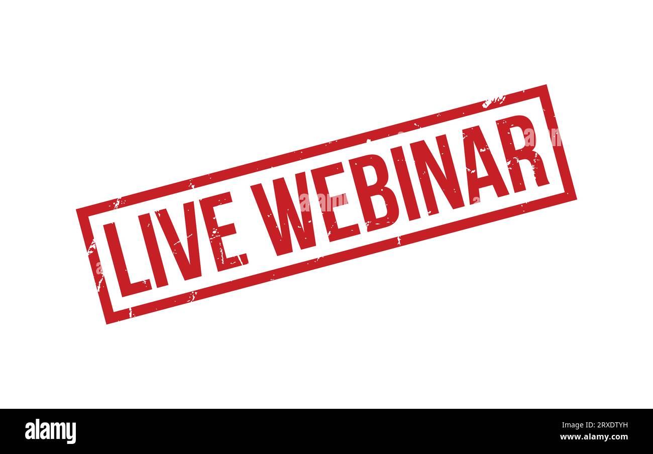 Live Webinar Rubber Stamp Seal Vector Stock Vector Image & Art - Alamy
