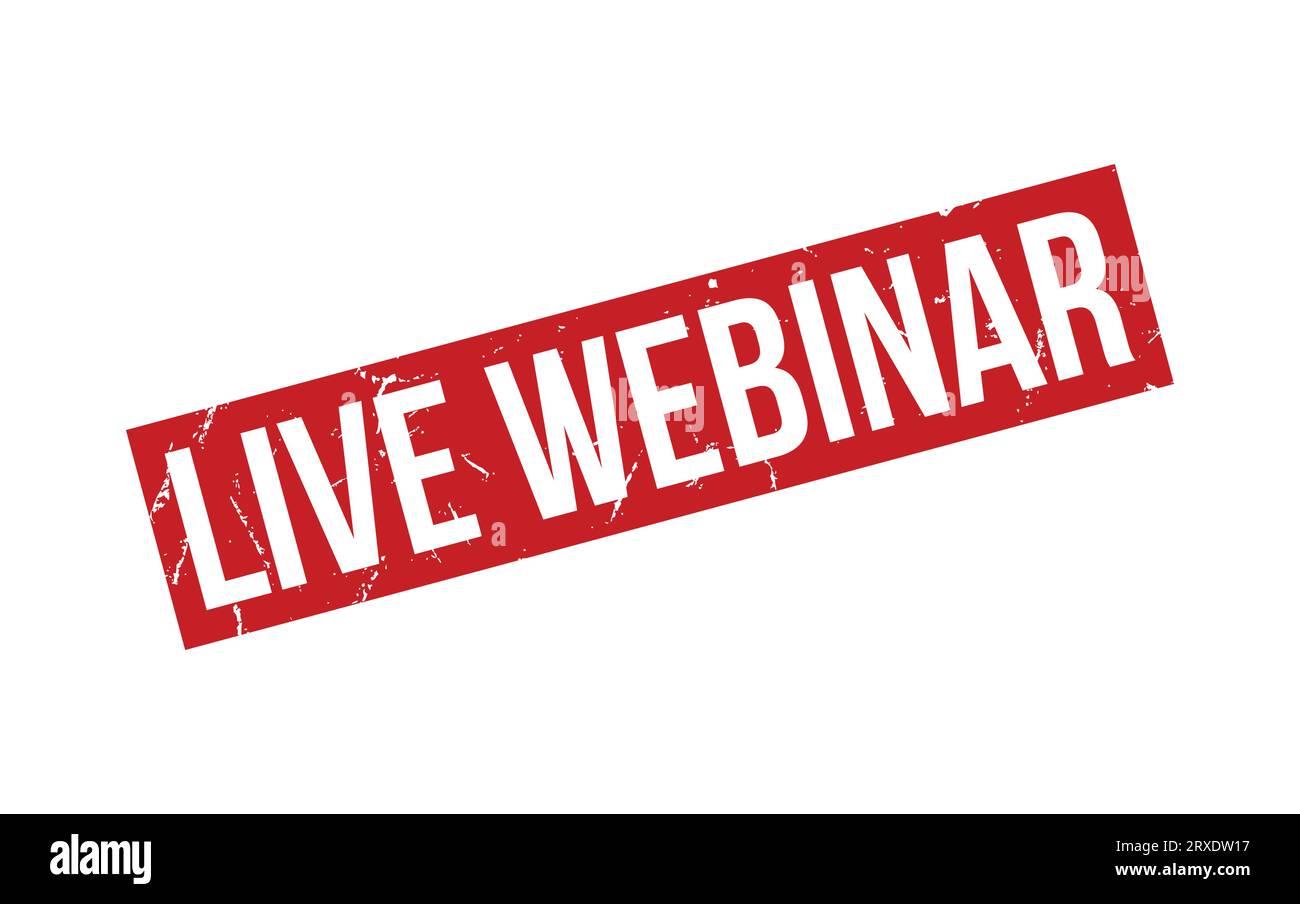 Red Live Webinar Rubber Stamp Seal Vector Stock Vector Image & Art - Alamy