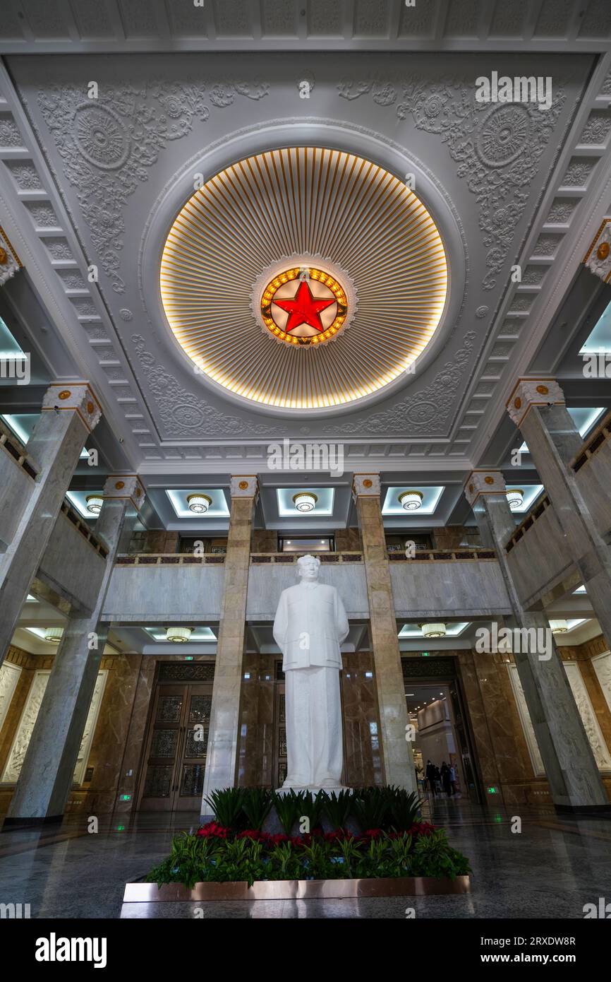 Beijing China, January 24, 2023: Sculpture of Chairman Mao Zedong in ...