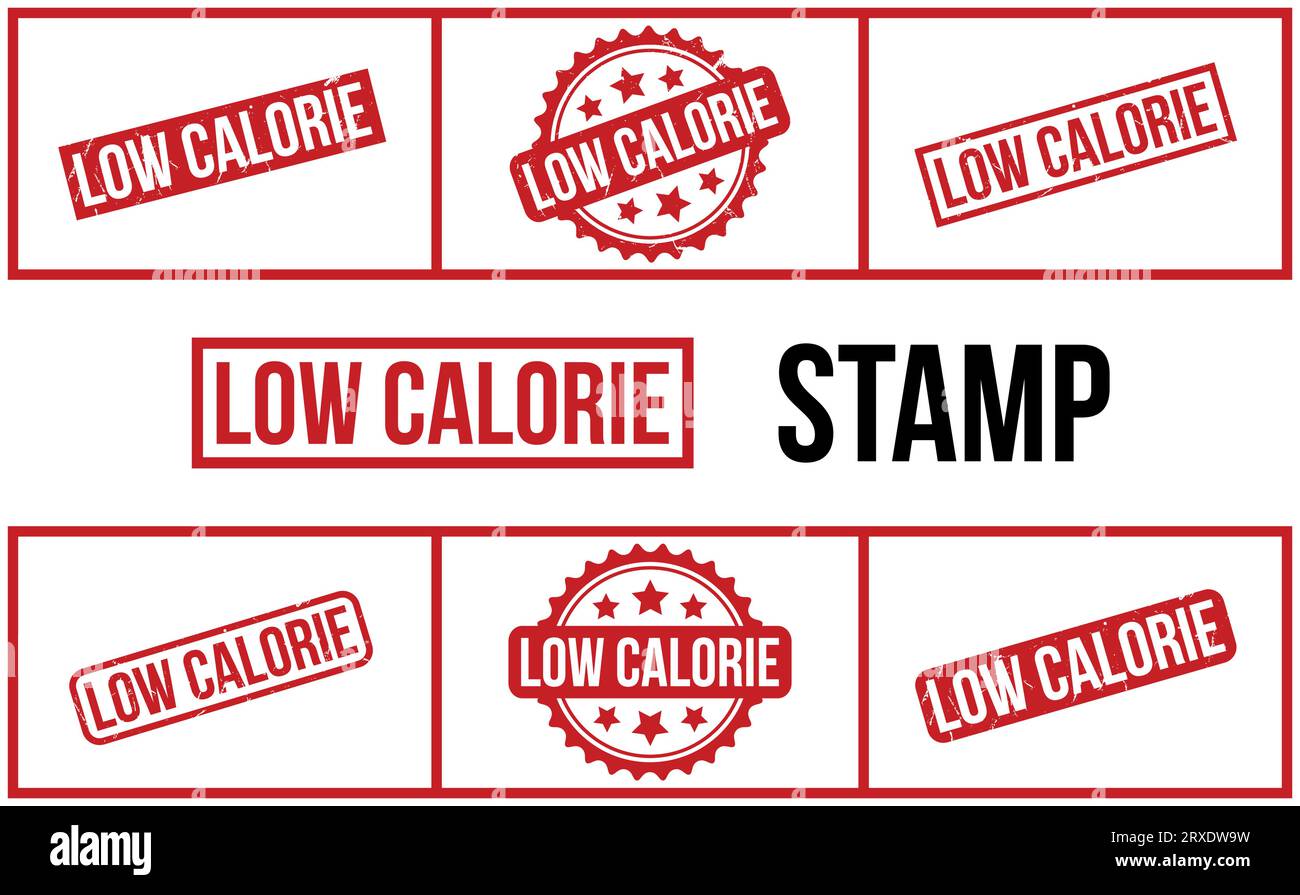 Low Calorie Rubber Stamp Set Vector Stock Vector Image & Art - Alamy