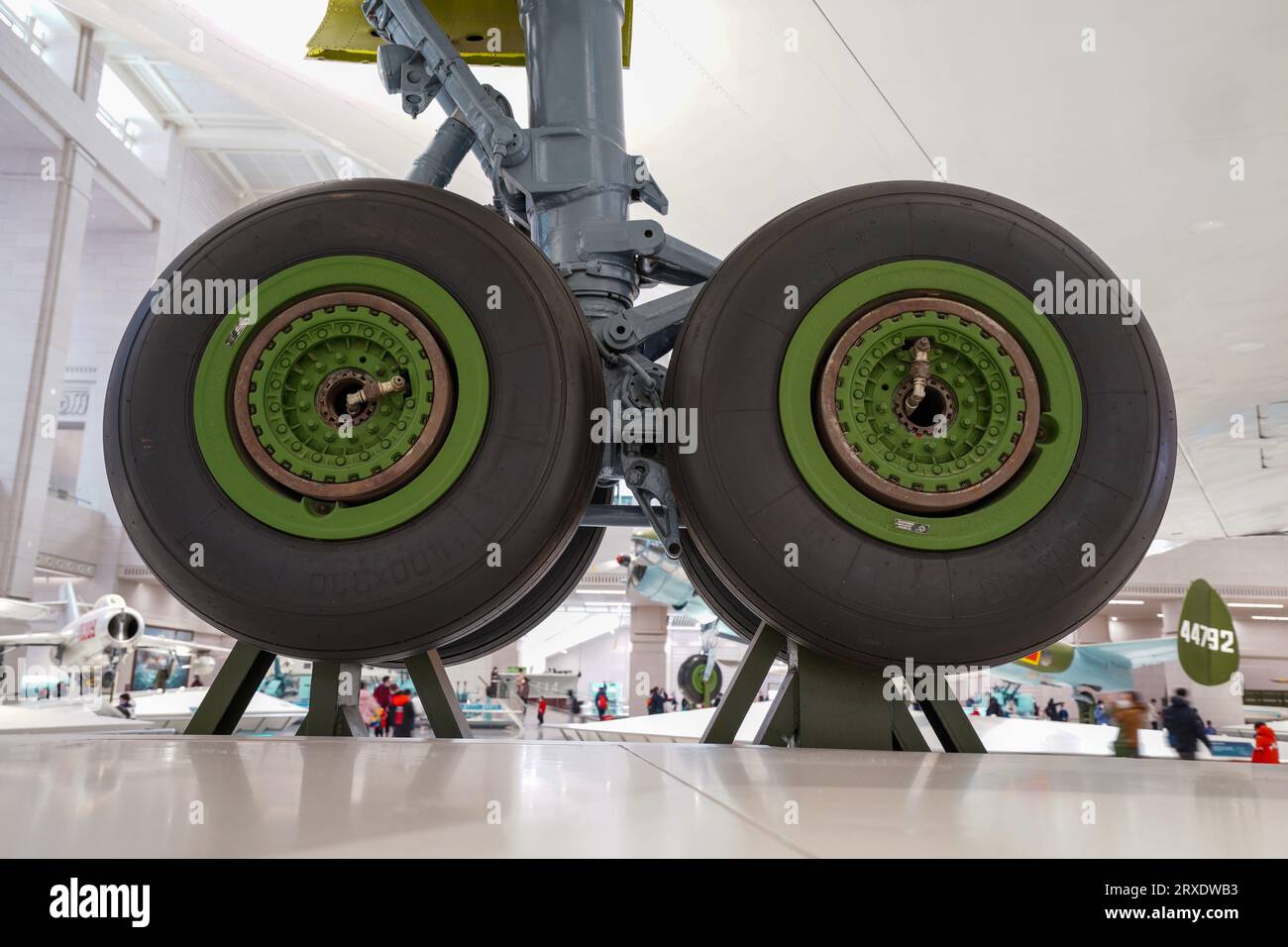 Beijing China, January 24, 2023: Fighter landing gear, Military Museum ...