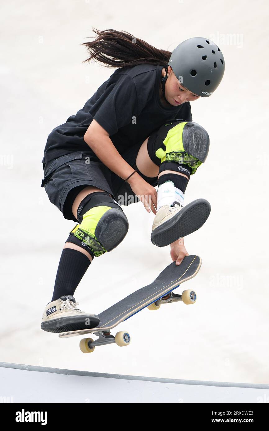 Hangzhou, China. 25th Sep, 2023. Hinano Kusaki (JPN) Skateboarding ...