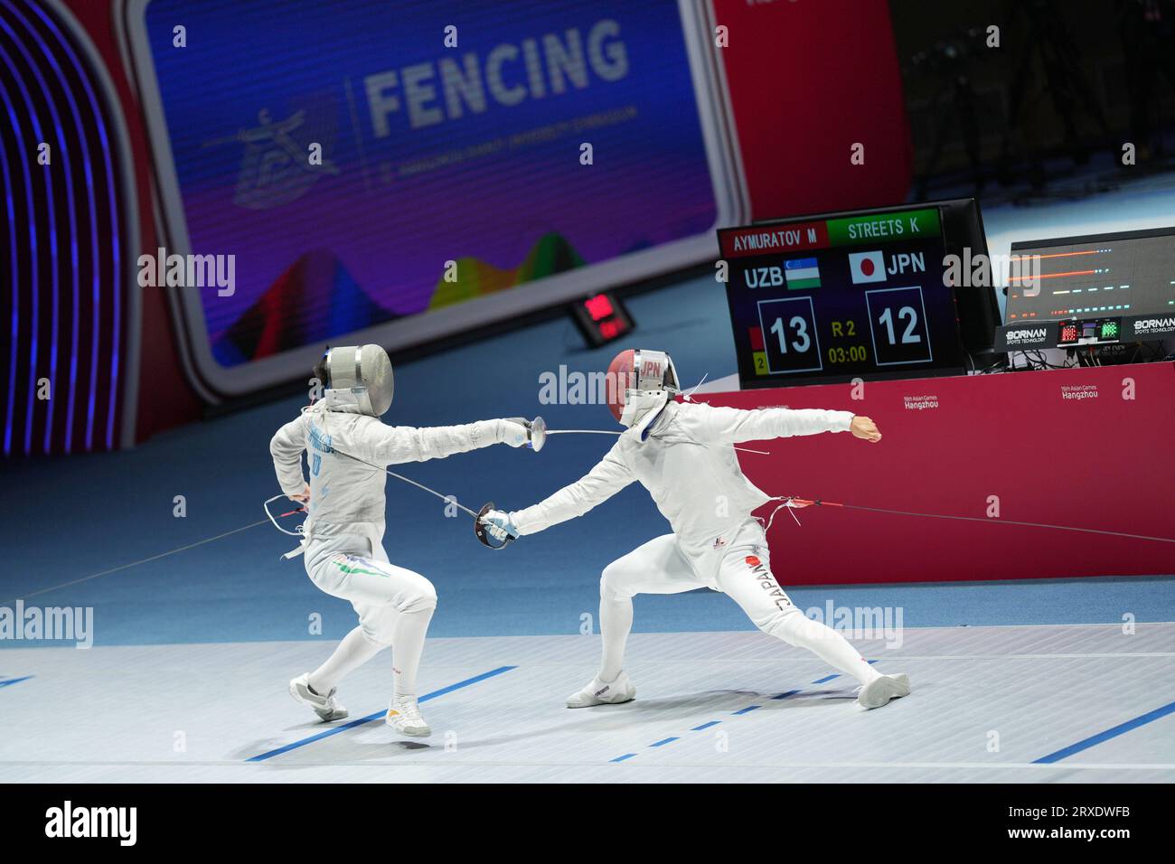 Hangzhou, China. 25th Sep, 2023. Kaito Streets (JPN) Fencing : Men's Sabre Individual Table of ...