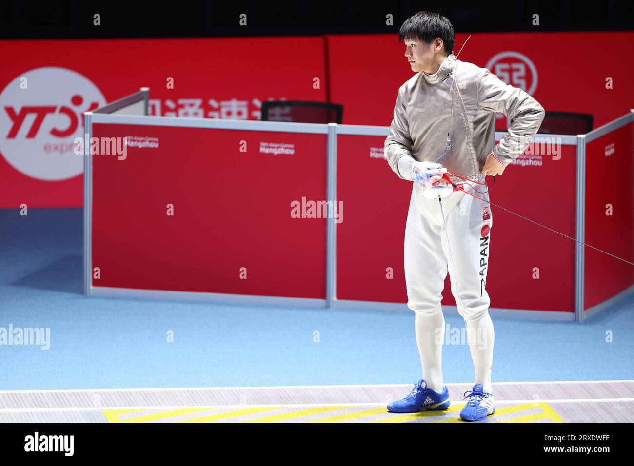 Hangzhou, China. 25th Sep, 2023. Kento Yoshida (JPN) Fencing : Men's Sabre Individual Table of ...