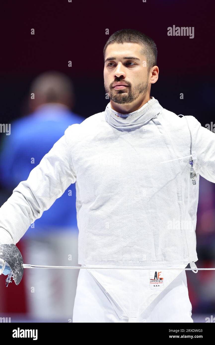 Hangzhou, China. 25th Sep, 2023. Kaito Streets (JPN) Fencing : Men's ...