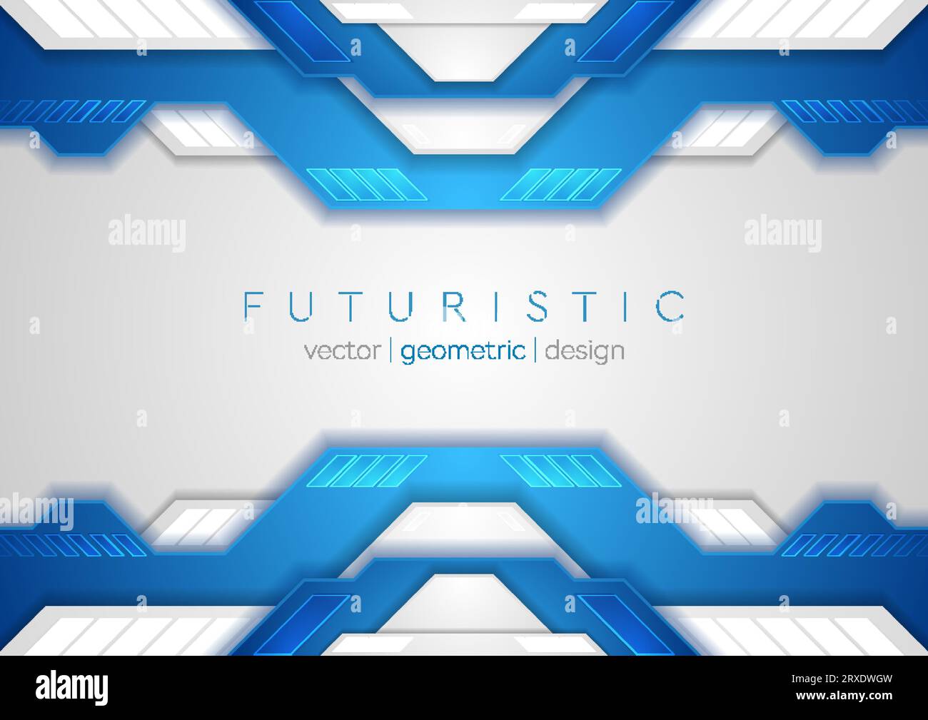 Blue grey tech corporate geometric abstract background. Vector design ...