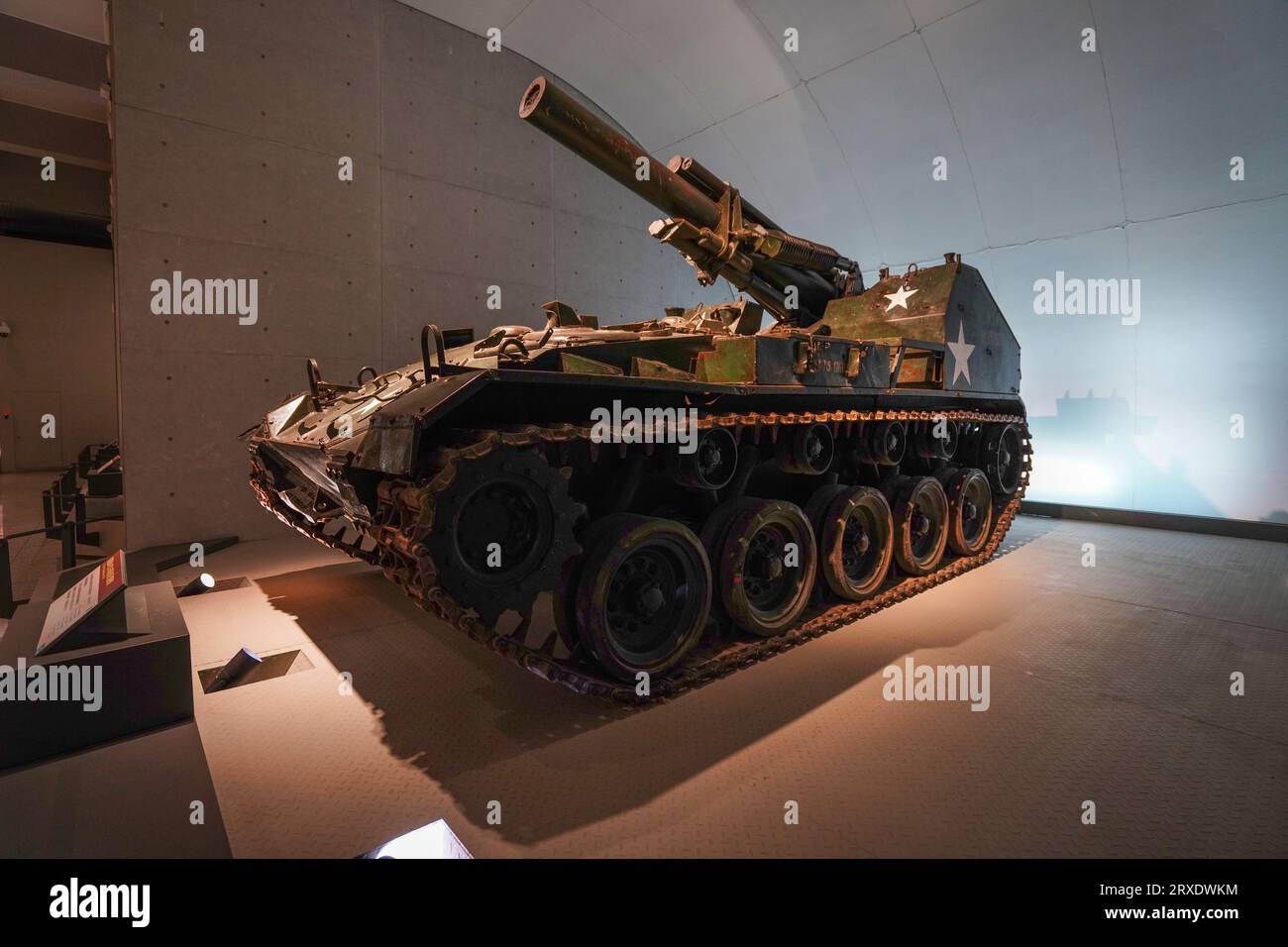 Beijing China, January 24, 2023: American made M41 155mm self-propelled ...