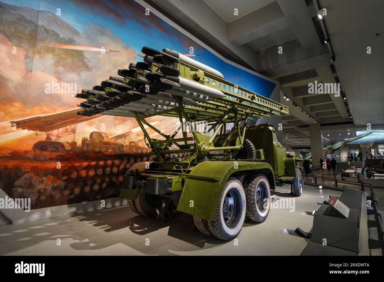 Beijing China, January 24, 2023: Soviet made BM-13 Rocket artillery ...