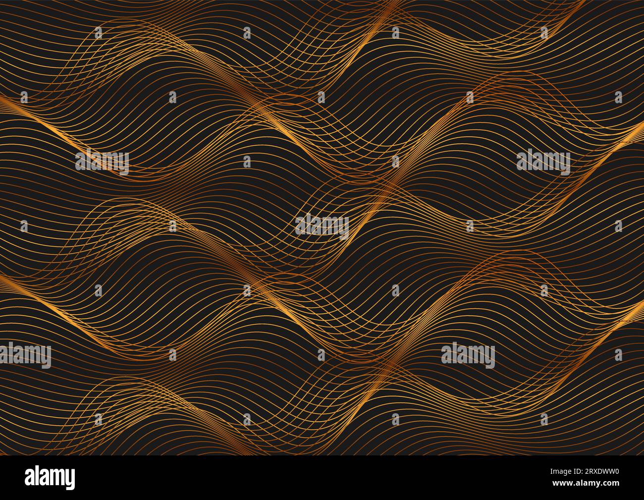 Abstract golden 3d lines refraction hi-res stock photography and images ...