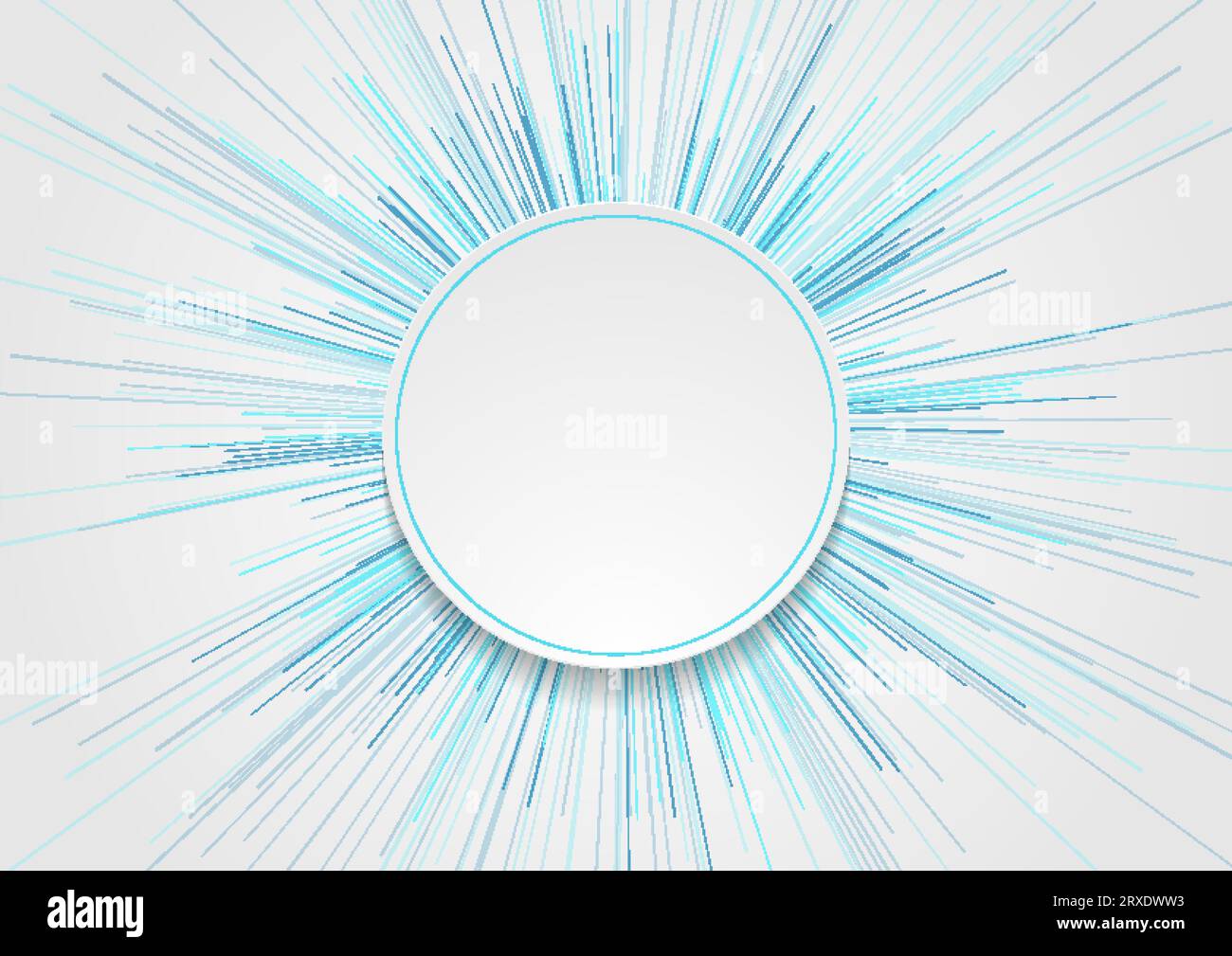 Blue circular lines abstract futuristic technology background. Vector design Stock Vector Image ...