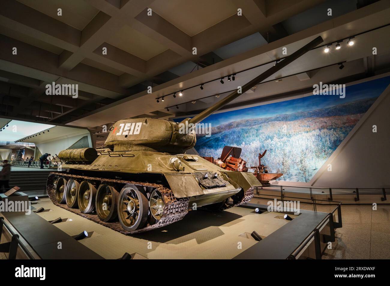 Beijing China, January 24, 2023: Soviet made T-34-85 Medium tank ...