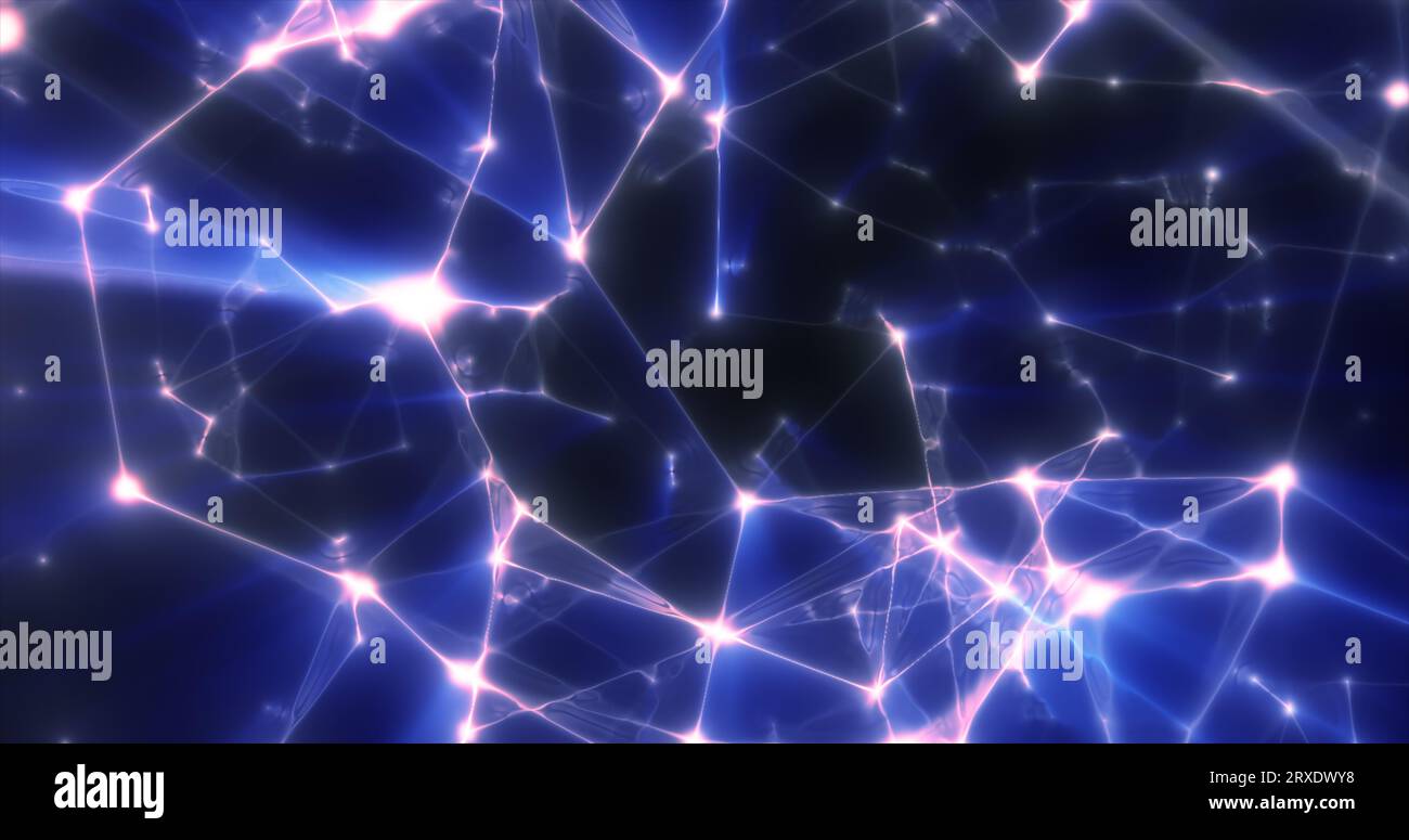 Abstract blue plexus lines triangles energy magical background Stock ...