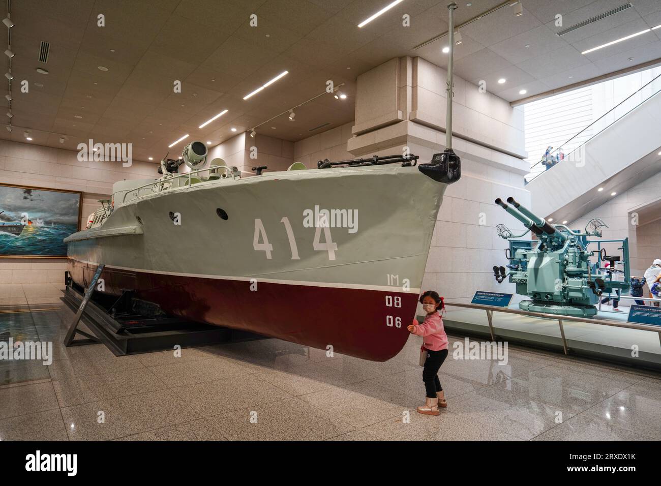 Beijing China, January 24, 2023: Toumenshan Naval Battle Hero Boat ...