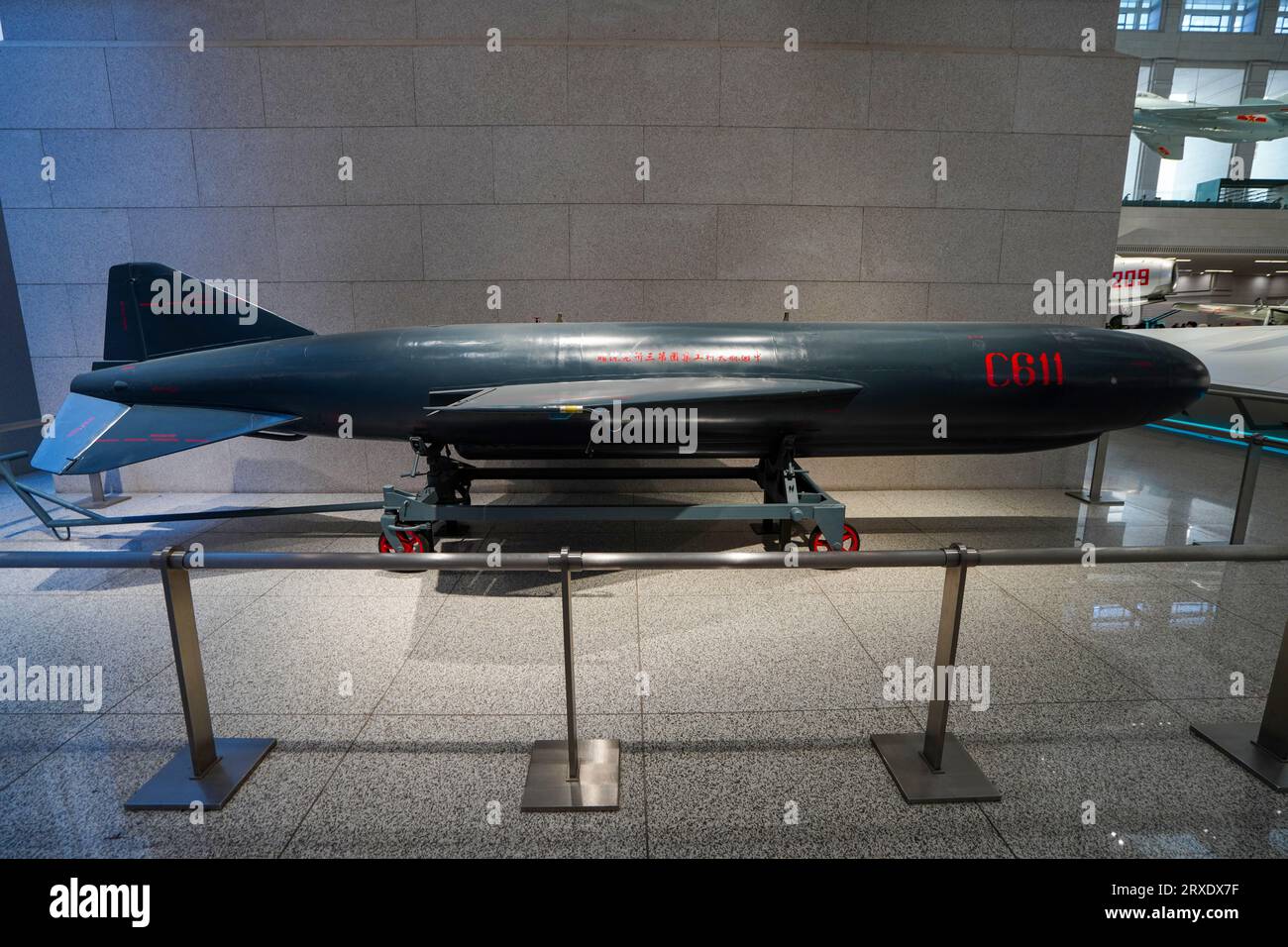 Beijing China, January 24, 2023: Chinese made C-611 air to ship missile ...