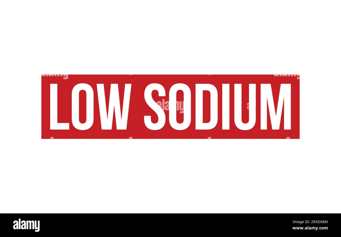 Low Sodium Rubber Stamp Seal Vector Stock Vector Image & Art - Alamy