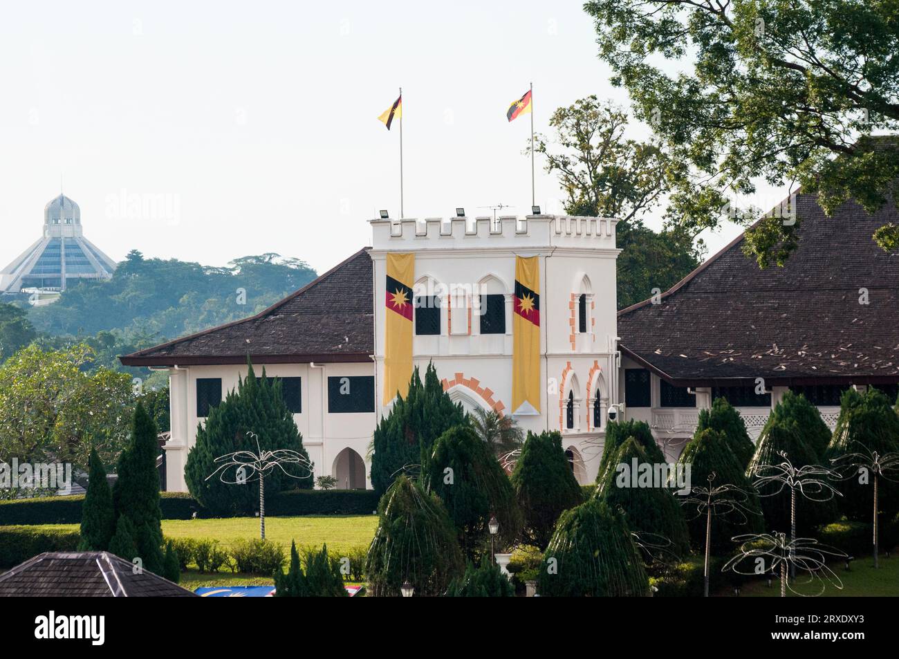 Kuching's Astana palace built in 1870 by White Rajah Charles Brooke for ...