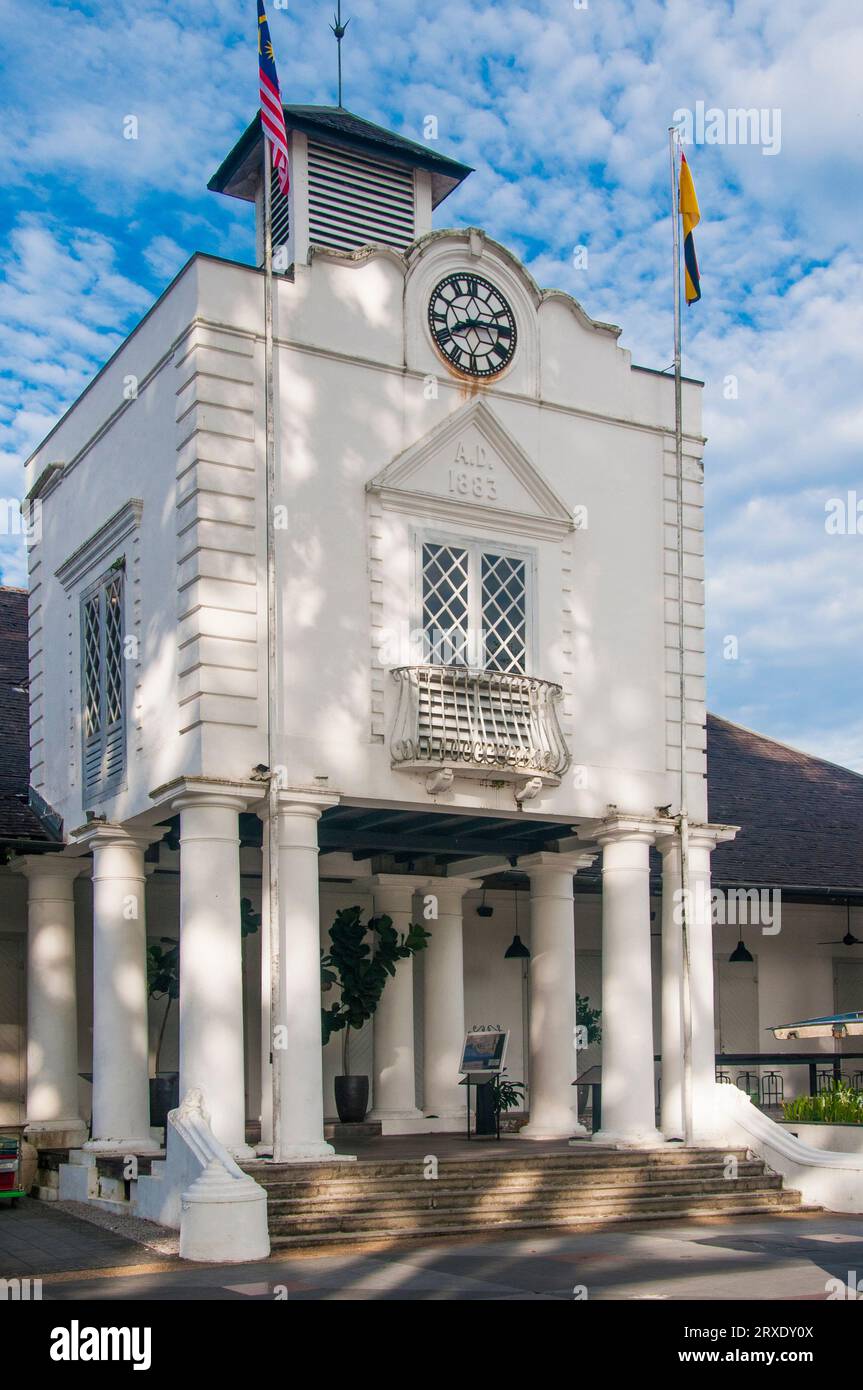 1883 colonial baroque clocktower at the Old Courthouse Complex in ...