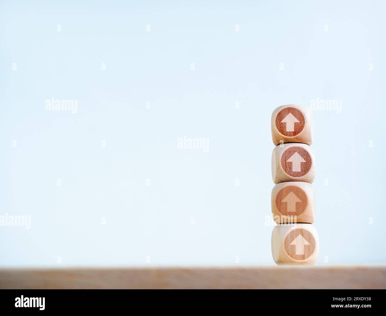 Trends, business growth and success, increasing concept. Arrow signs on ...