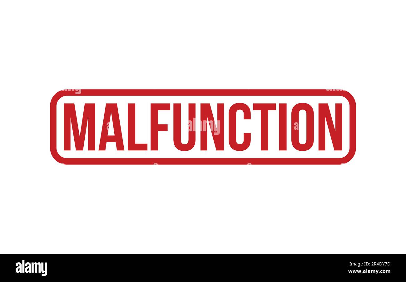 Red Malfunction Rubber Stamp Seal Vector Stock Vector Image & Art - Alamy