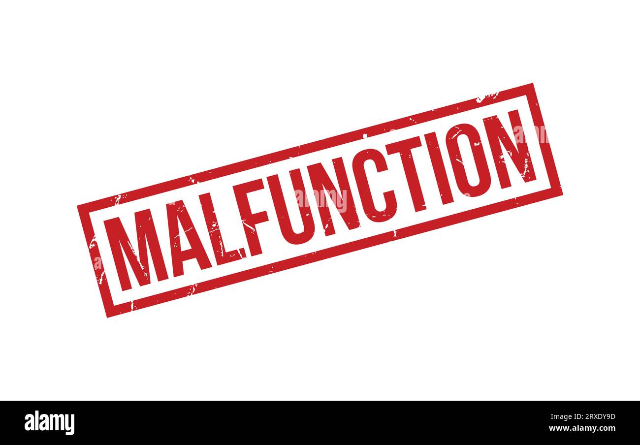Red Malfunction Rubber Stamp Seal Vector Stock Vector Image & Art - Alamy