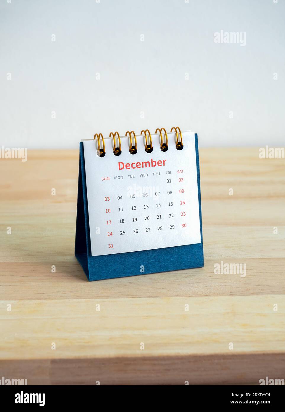 December page on 2023 desk calendar for the organizer and schedule plan ...