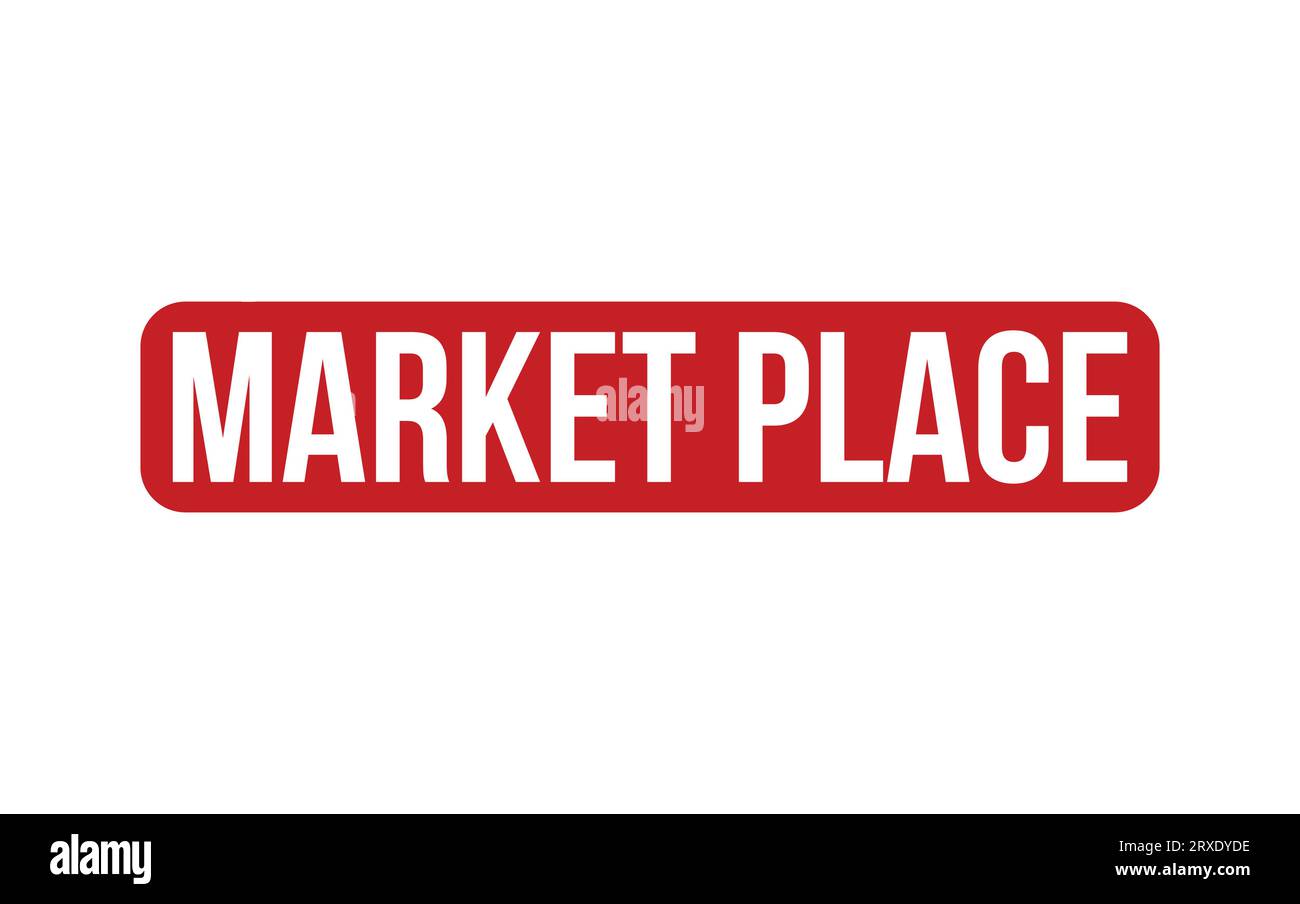 Red Market Place Rubber Stamp Seal Vector Stock Vector Image & Art - Alamy