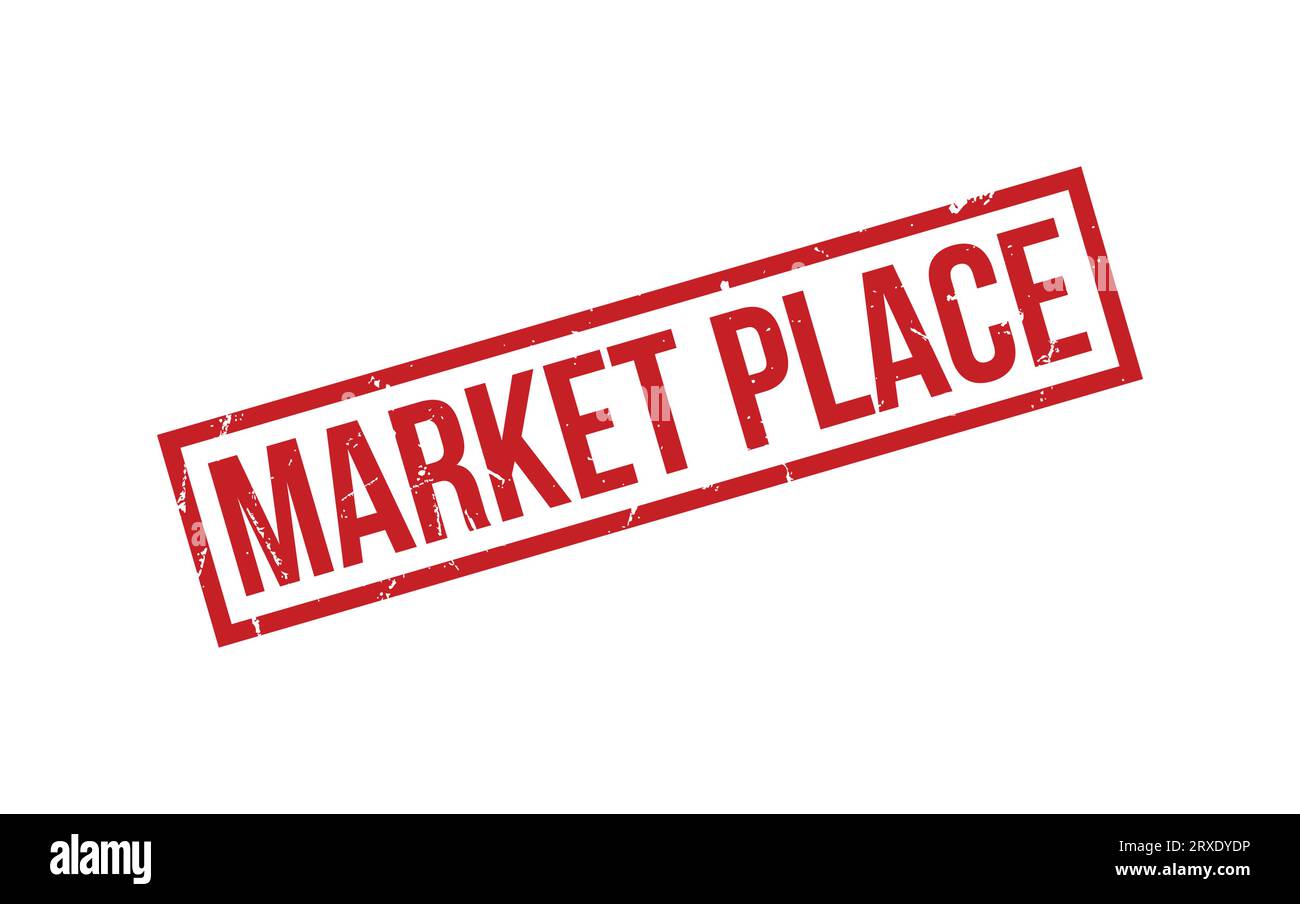 Red Market Place Rubber Stamp Seal Vector Stock Vector Image & Art - Alamy