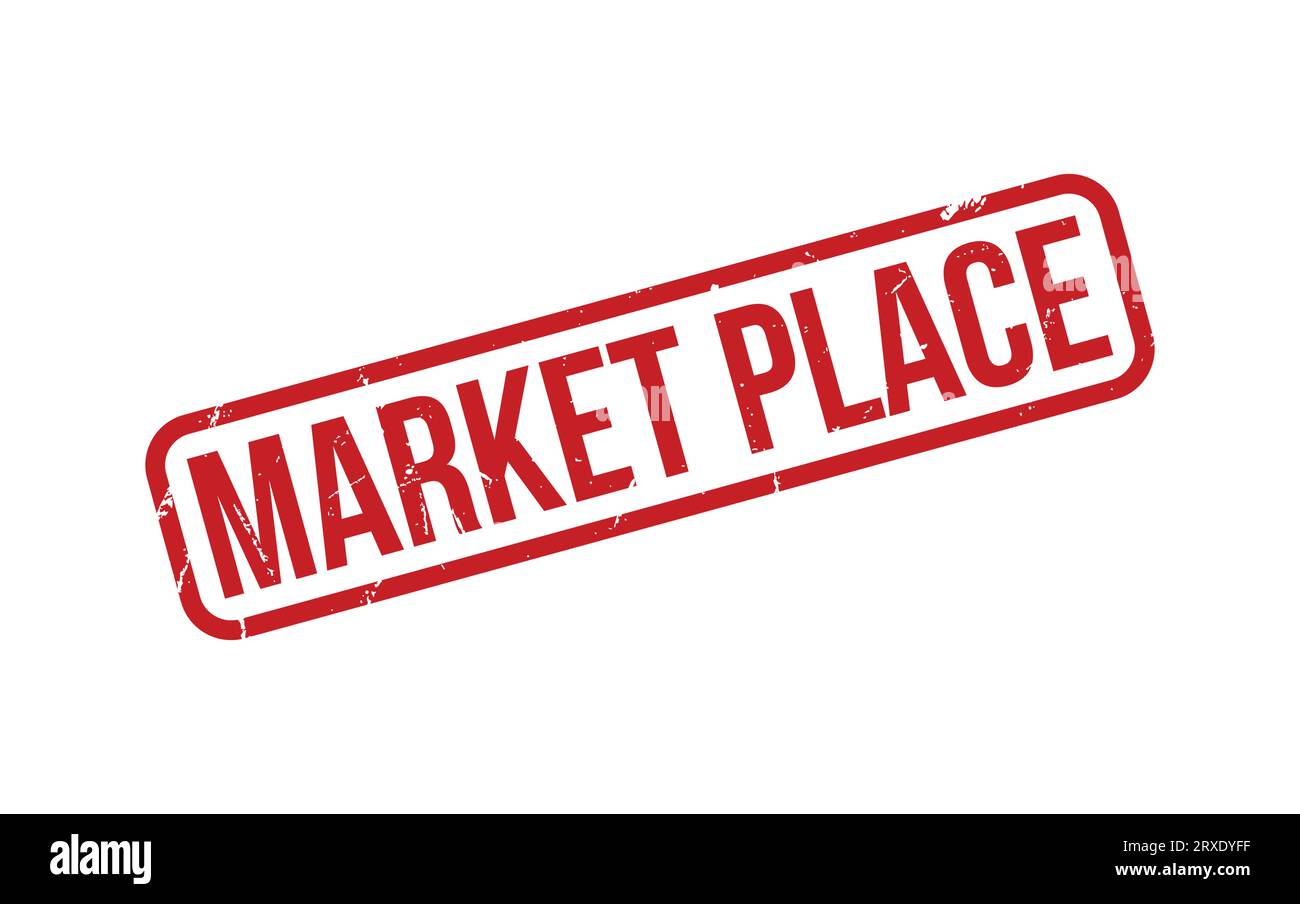 Red Market Place Rubber Stamp Seal Vector Stock Vector Image & Art - Alamy