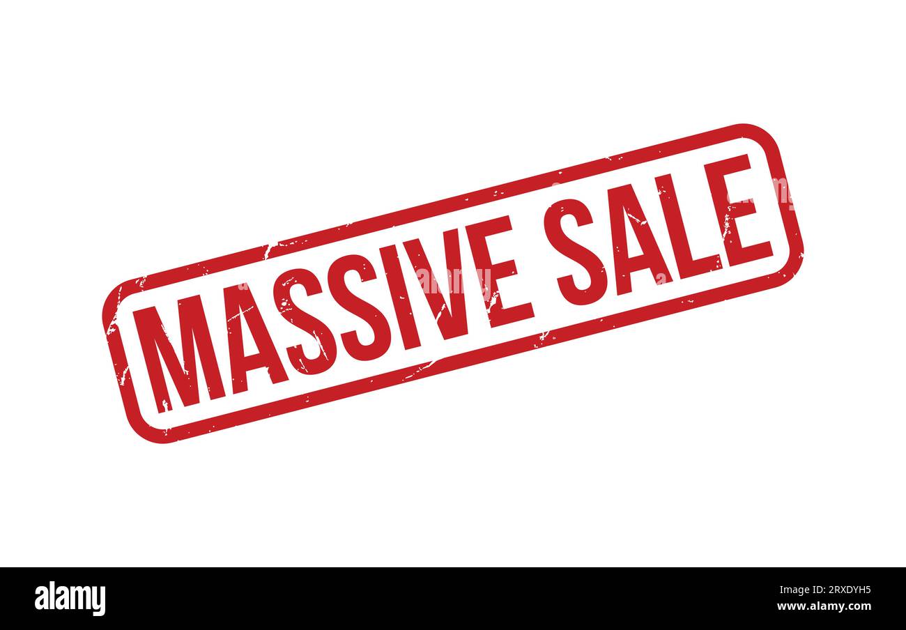Massive Sale Rubber Stamp Seal Vector Stock Vector Image & Art - Alamy