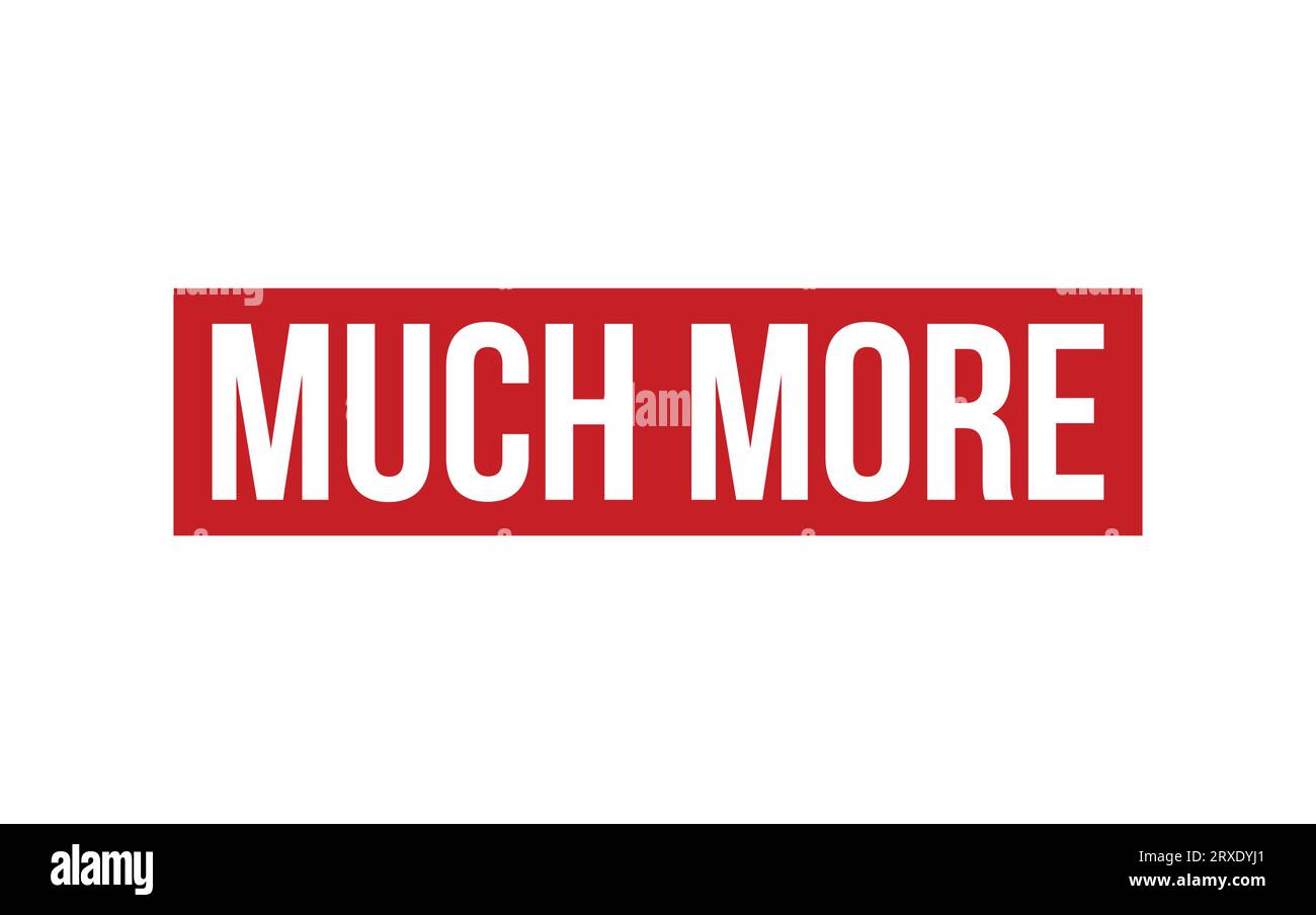 Much More Rubber Stamp Seal Vector Stock Vector Image & Art - Alamy