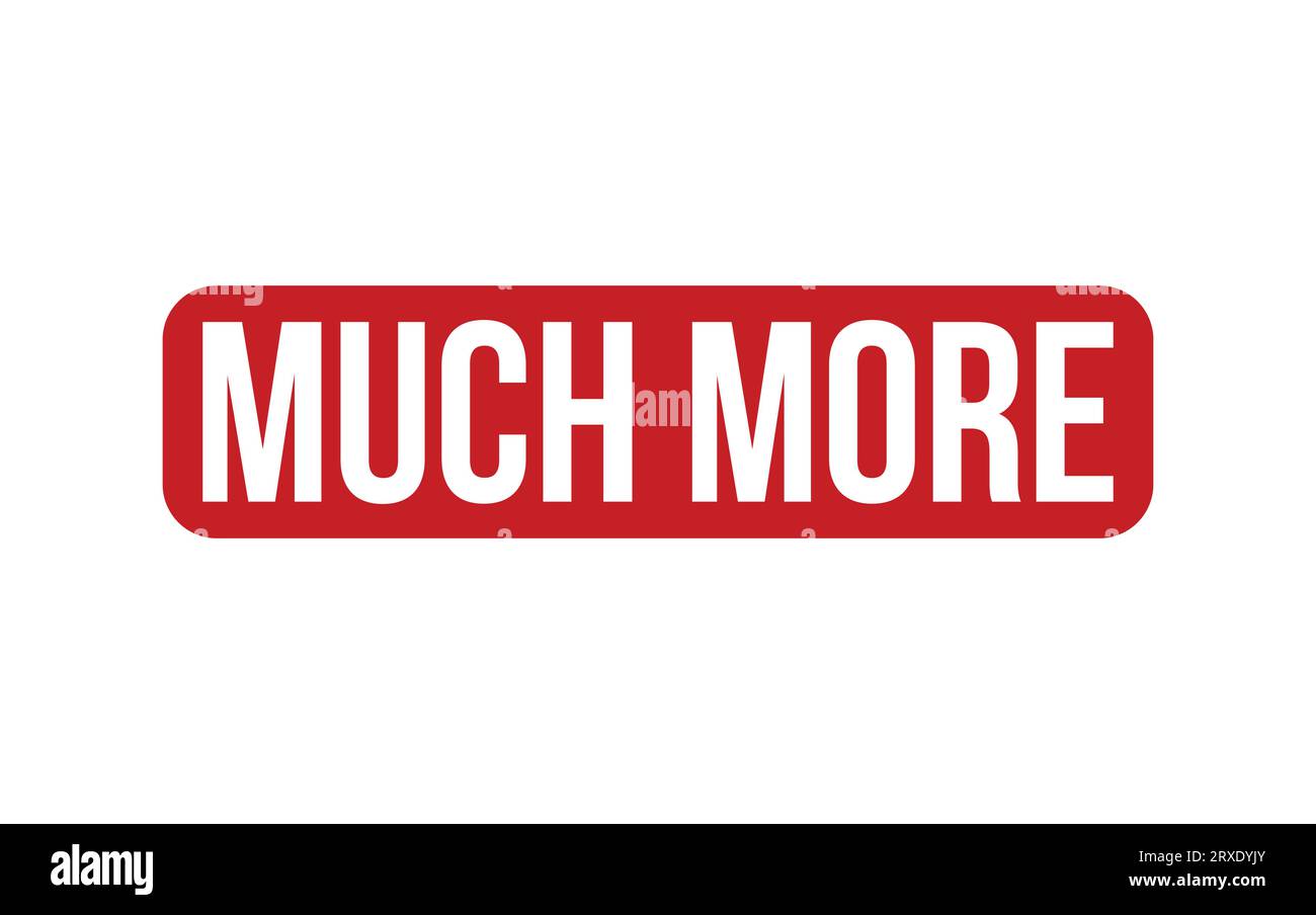 Much More Rubber Stamp Seal Vector Stock Vector Image & Art - Alamy