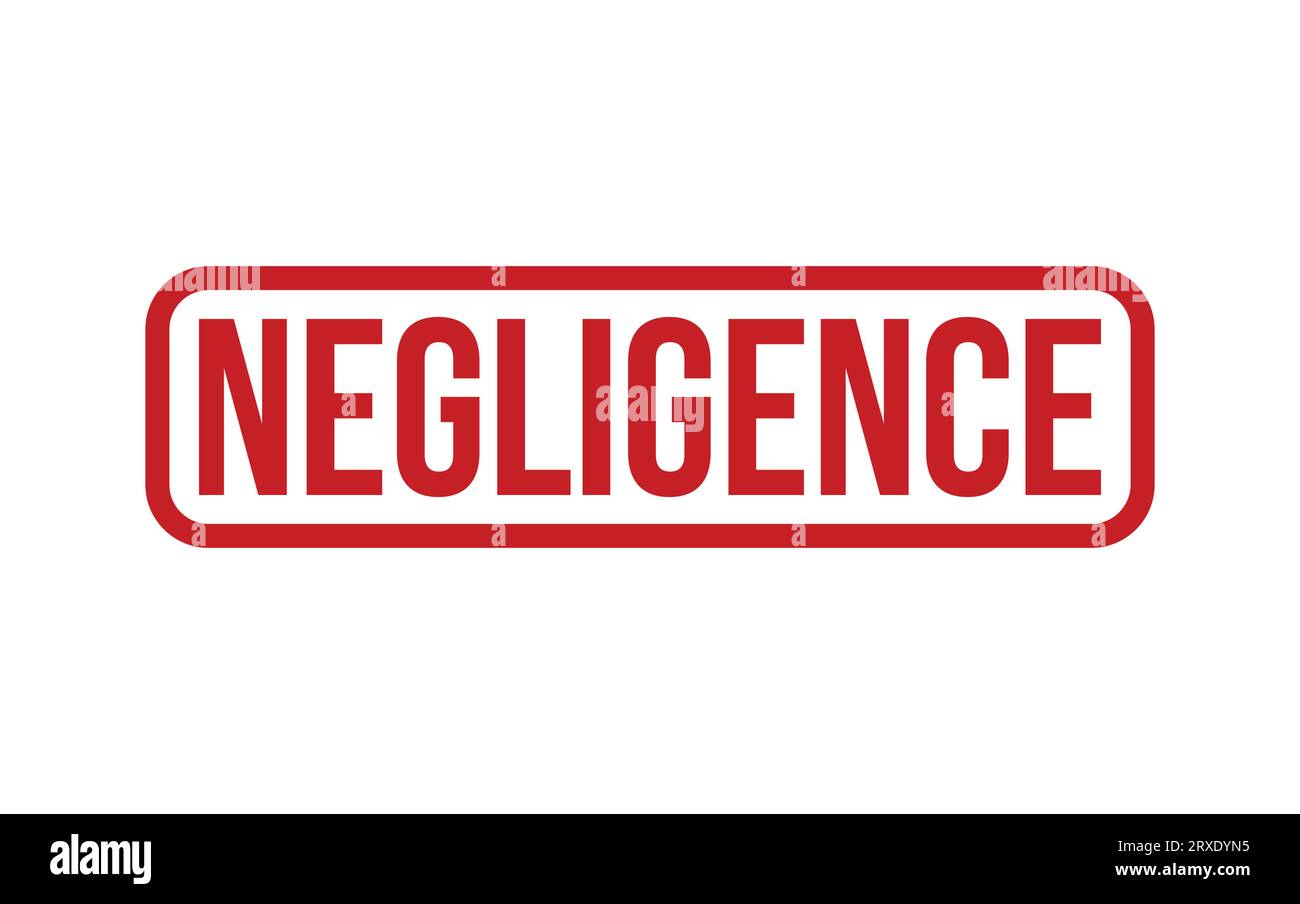 Red Negligence Rubber Stamp Seal Vector Stock Vector Image & Art - Alamy